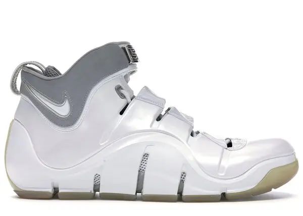 Nike Lebron 4 Chrome Sneakers - White/reflective Silver