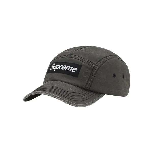 Supreme Washed Cordura Camp Cap - Black