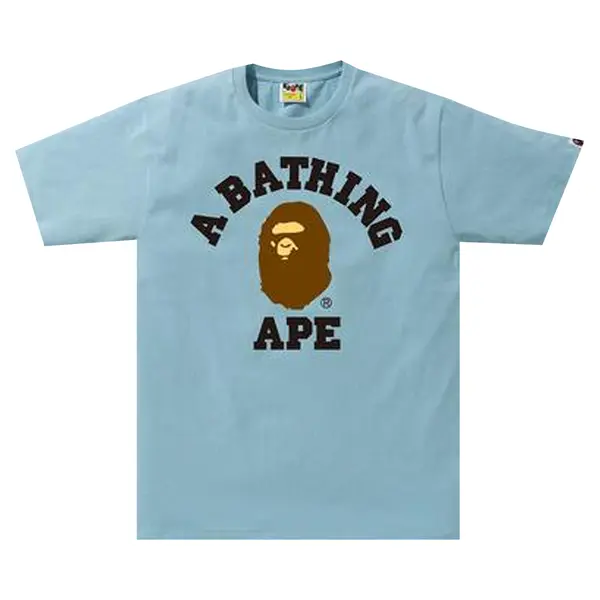 A BATHING APE College Tee - Blue