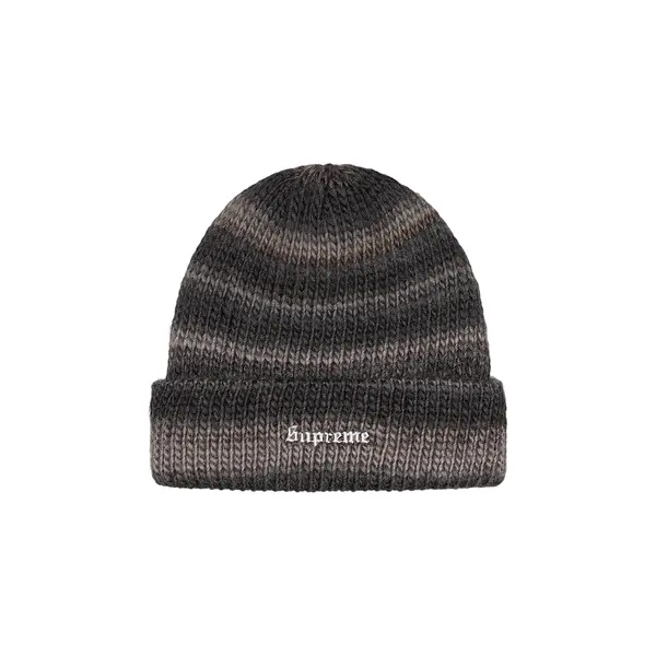 Supreme Ombre Stripe Beanie - Black