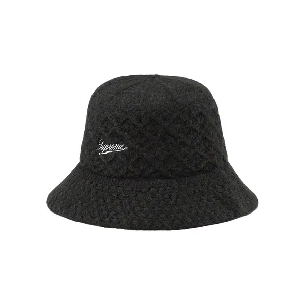 Supreme Mohair Crochet Crusher - Black