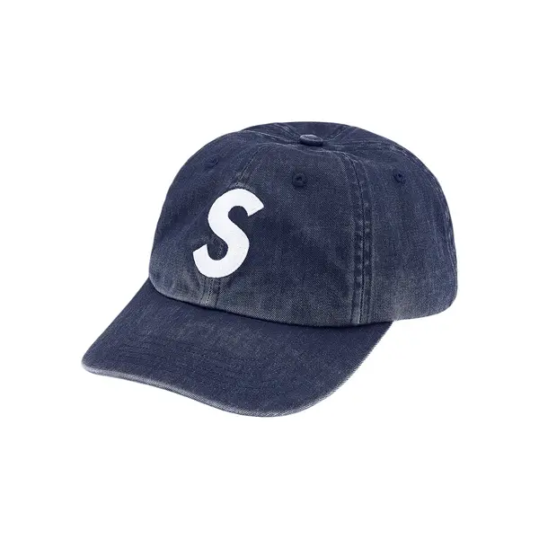 Supreme Pigment Print S Logo 6-panel Cap - Blue