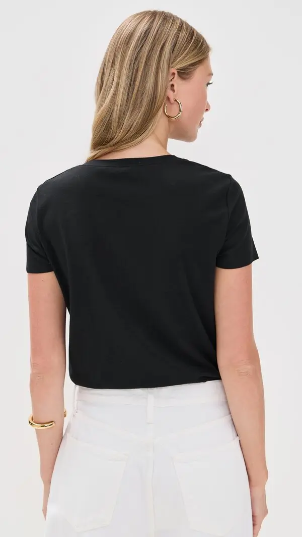 Commando Essential Cotton Tee Thong Bodysuit - Black