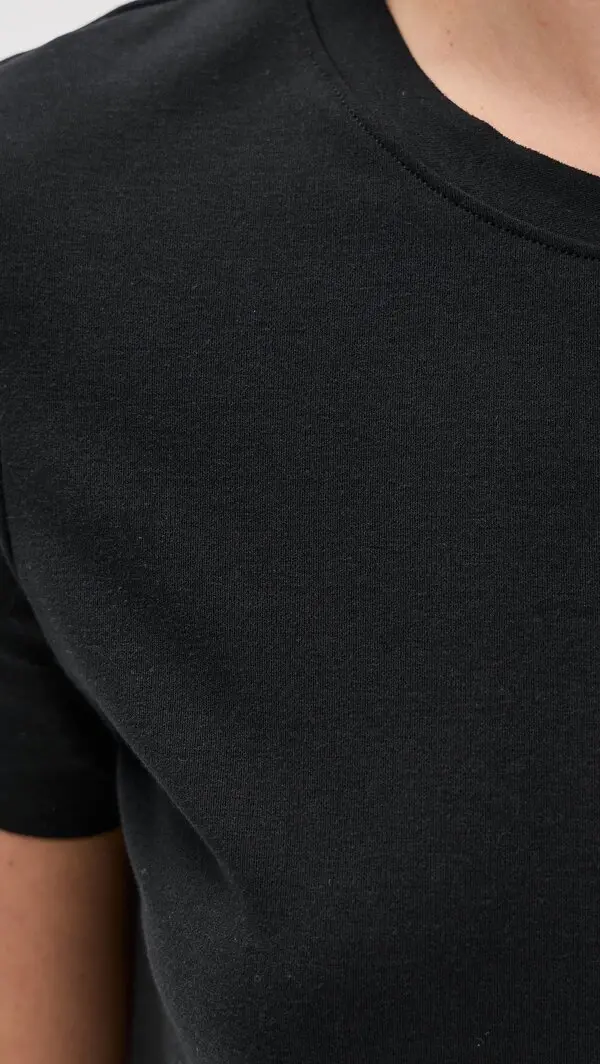 Commando Essential Cotton Tee Thong Bodysuit - Black