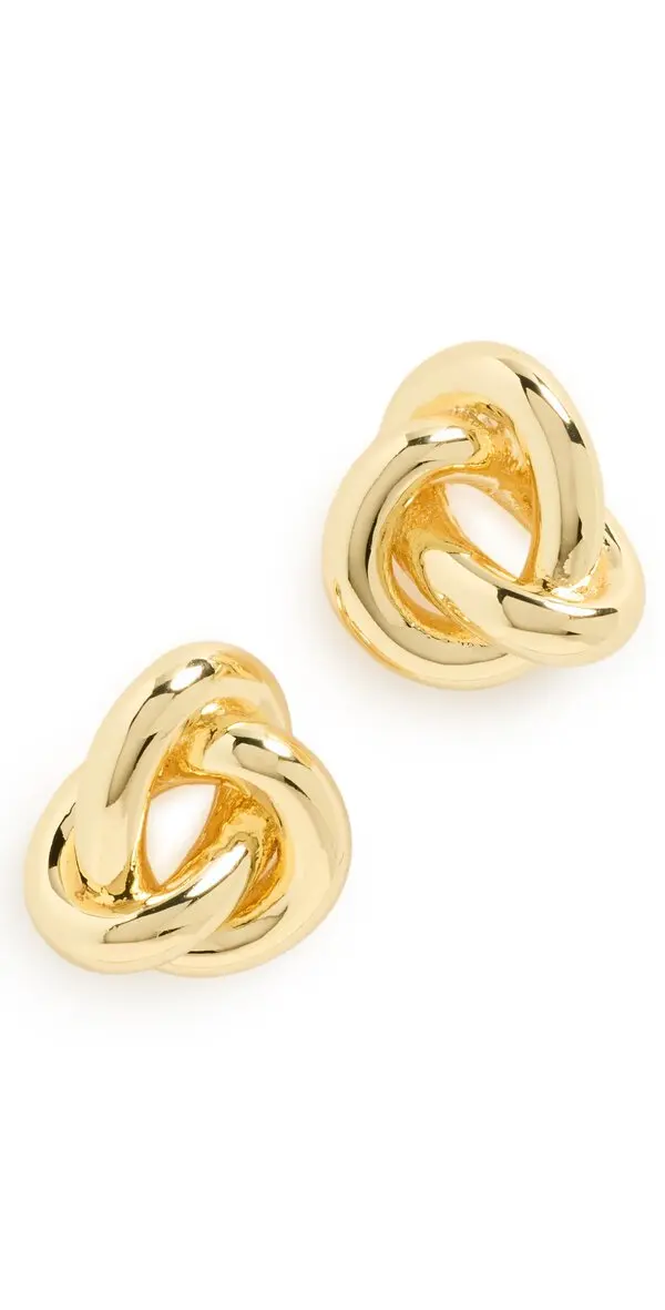 Gorjana Infinity Knot Stud Earrings - Gold Plated