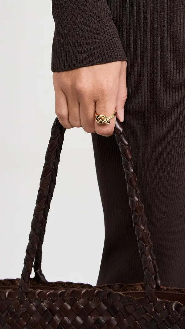 Gorjana 18k Brass Infinity Knot Statement Ring