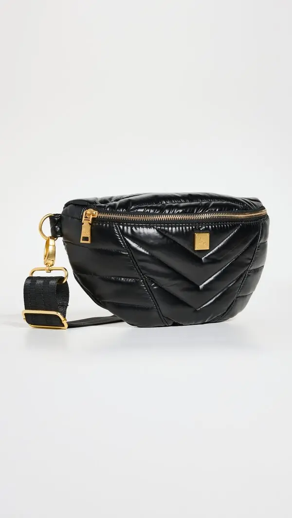 THINK ROYLN Little Runaway Belt Bag - Pearl Black/black/black Web