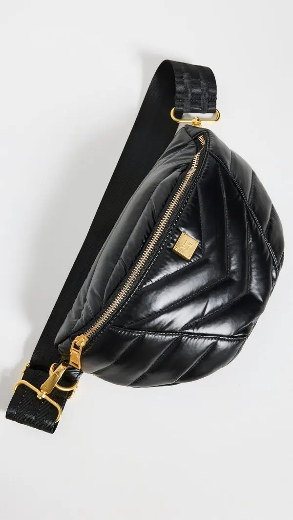 THINK ROYLN Little Runaway Belt Bag - Pearl Black/black/black Web