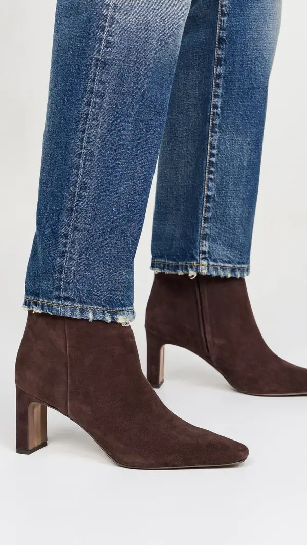 Sam Edelman Saige Booties - Dark Brown