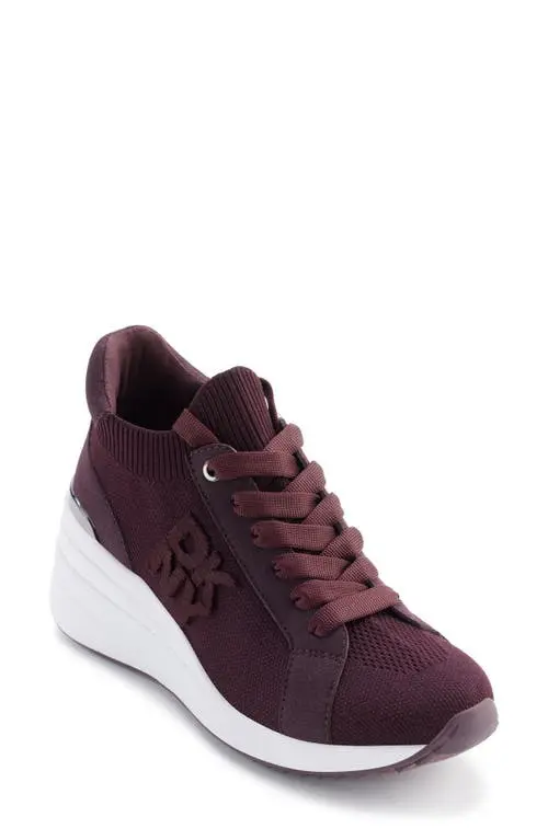 Dkny Kasia Wedge Sneakers - Wine