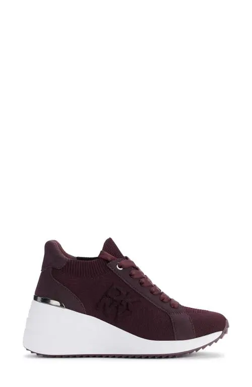 Dkny Kasia Wedge Sneakers - Wine