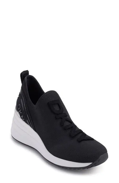 Dkny Keeva Knit Wedge Sneakers