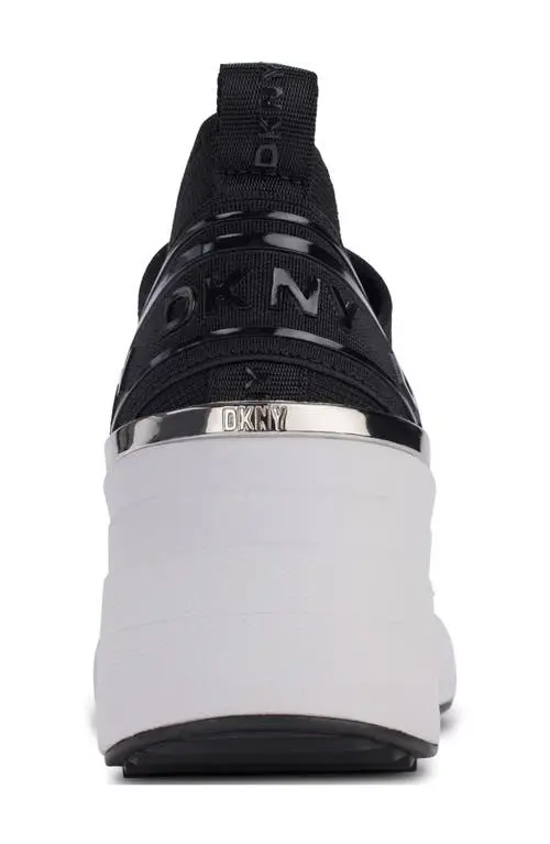 Dkny Keeva Knit Wedge Sneakers