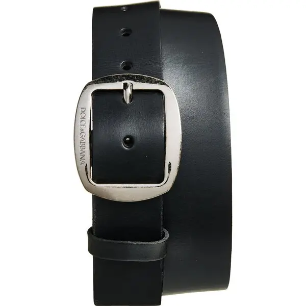 Dolce & Gabbana Leather Belt - 80999 Nero