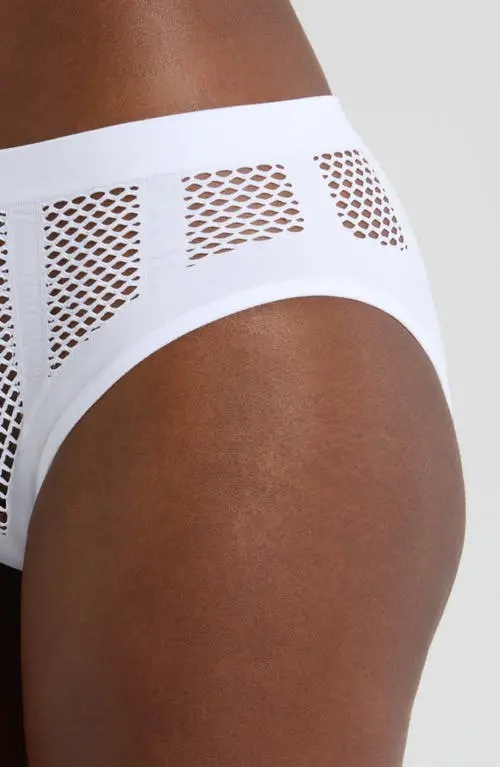 HAUTY Shadow Play Fishnet Panties - White