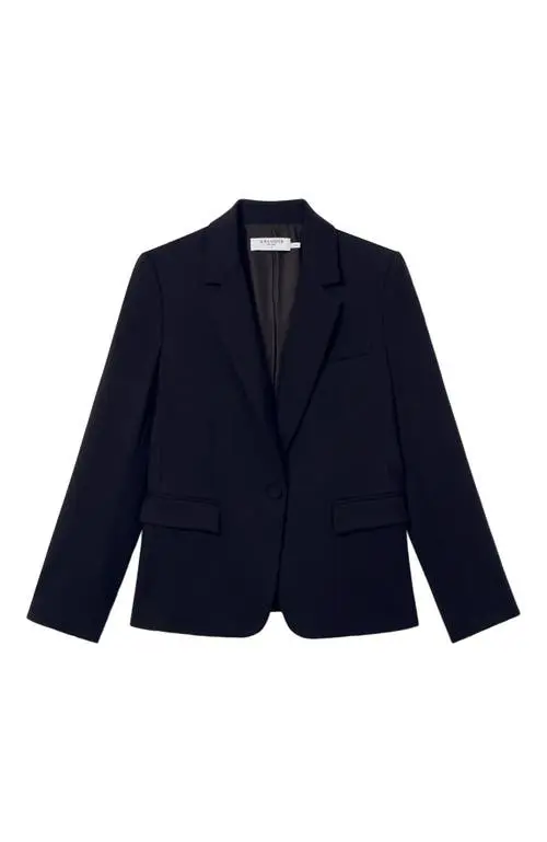M.M.LAFLEUR Yasmine Italian Wool Twill Blazer - Blue