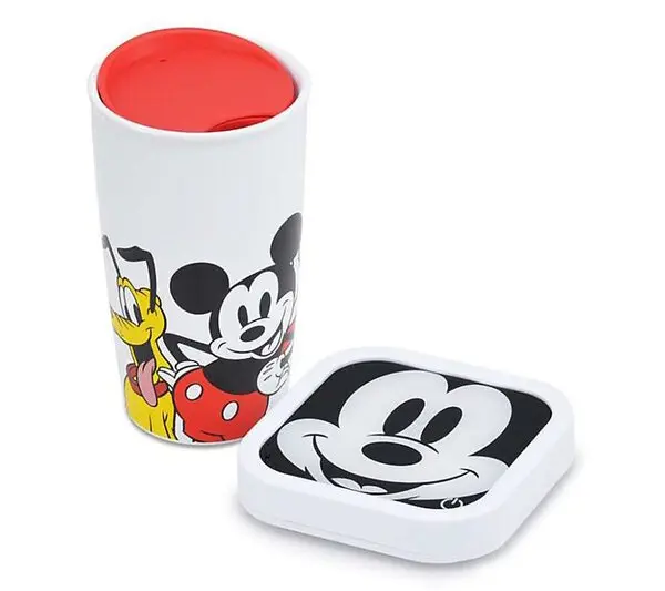 Disney Mickey & Friends Glass Top Warmer W/ Tumbler & Id - One-color