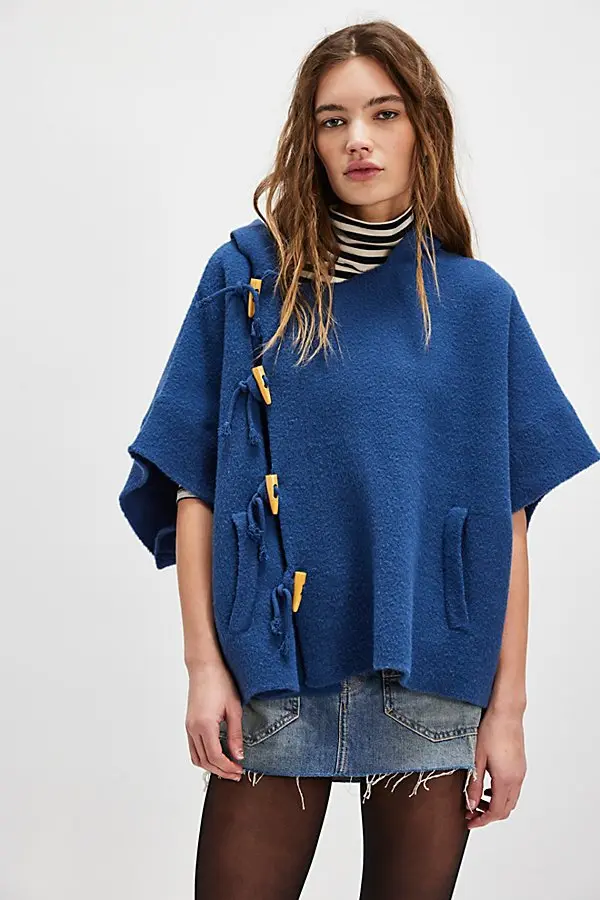Free People Toggle Poncho