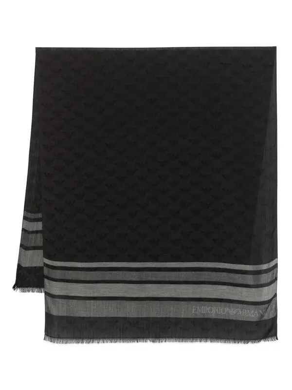 Emporio Armani Logo-jacquard Scarf
