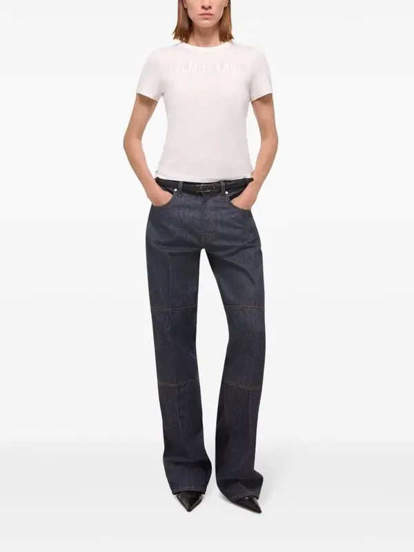 Helmut Lang Logo-embroidered T-shirt - White