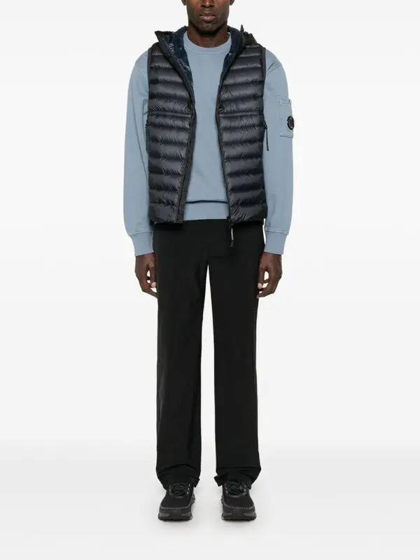 C.P. Company Goggles-Detail Padded Vest In Blue - 22% Off