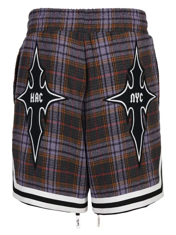 HACULLA. Plaid Basketball Shorts - Black