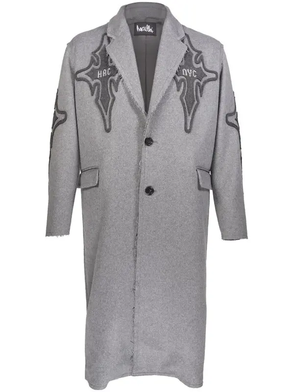 HACULLA. Wool Graphic Print Coat
