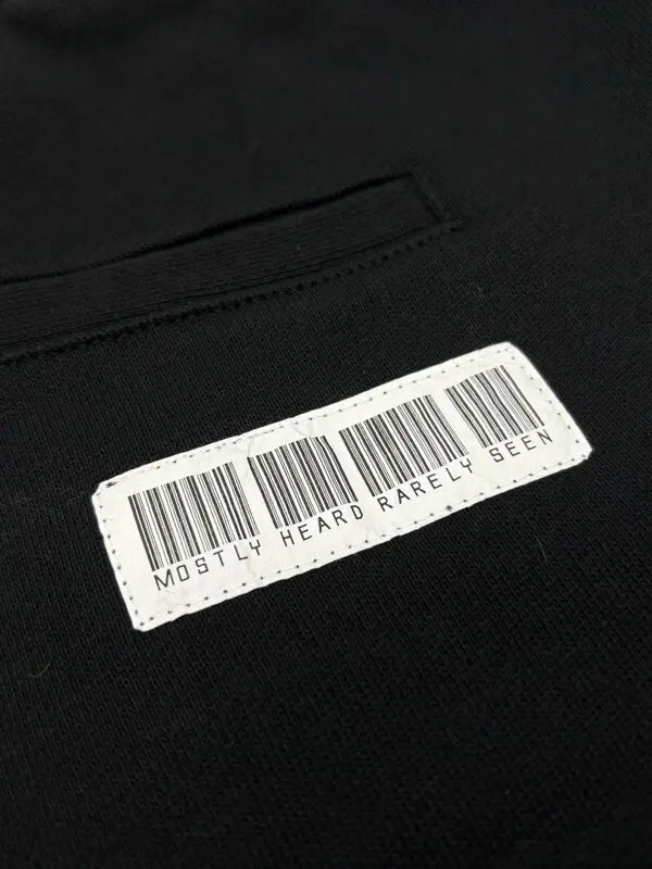 MOSTLY HEARD RARELY SEEN Ripped-up Cotton Sweatpants - Black