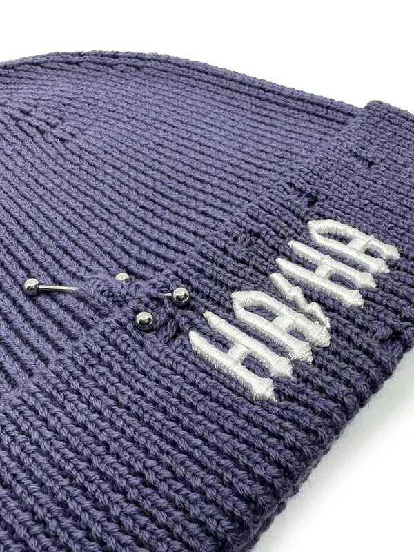 HACULLA. Ha Ha Wool Beanie - Purple