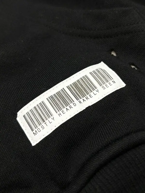 MOSTLY HEARD RARELY SEEN Layered Distressed Hoodie