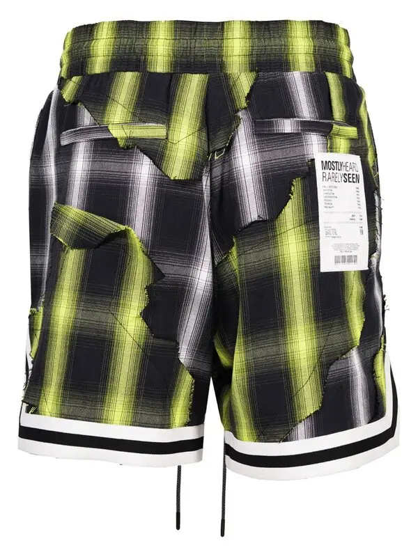MOSTLY HEARD RARELY SEEN Cut-up Plaid Shorts