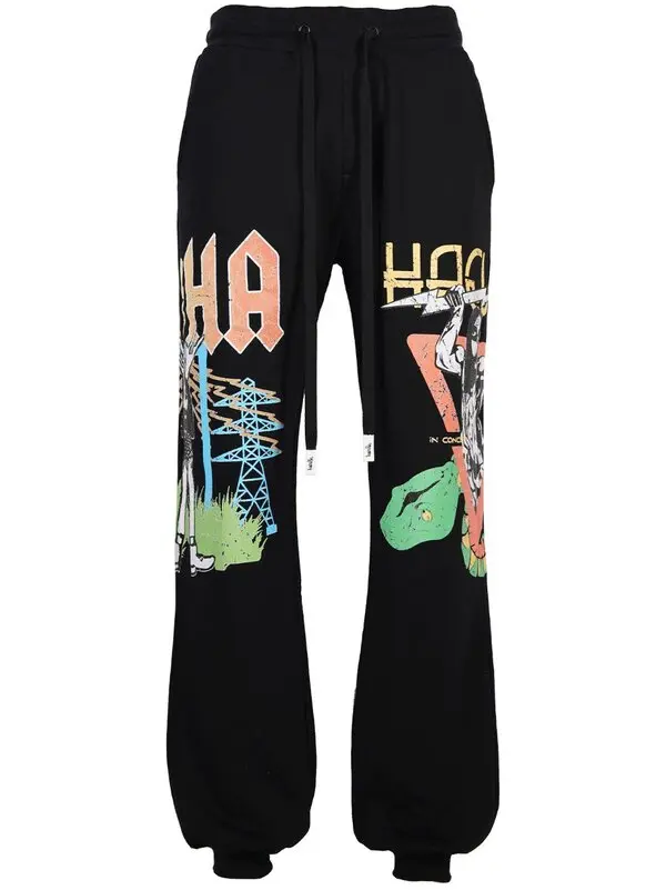 HACULLA. Crow Royale Wide-leg Track Pants