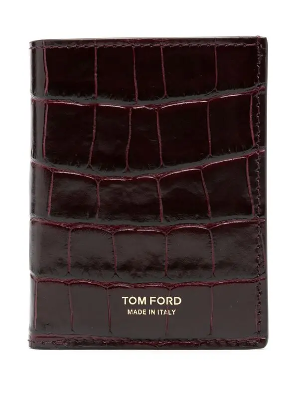 TOM FORD Crocodile-embossed Wallet