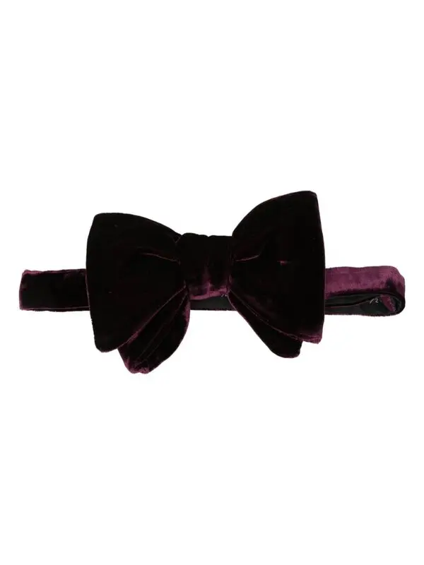 TOM FORD Velvet Bow Tie - Purple