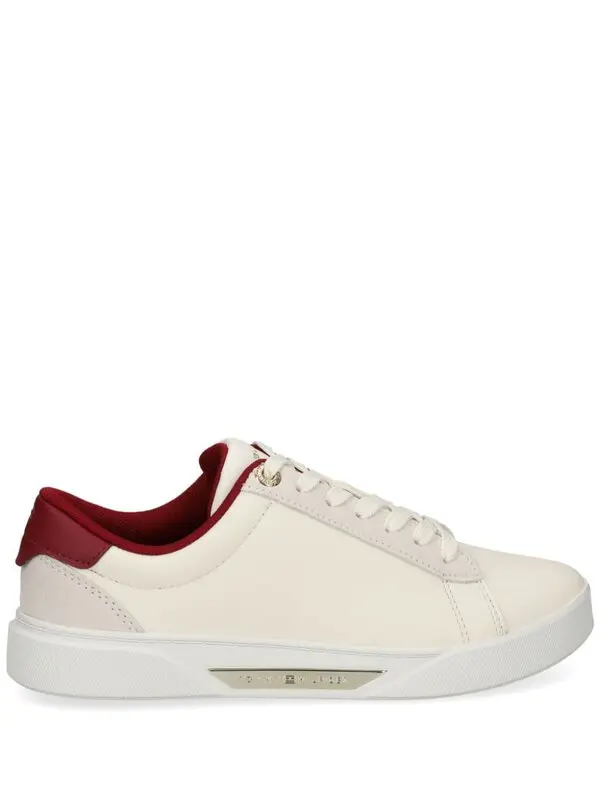 Tommy Hilfiger Leather Sneakers - White