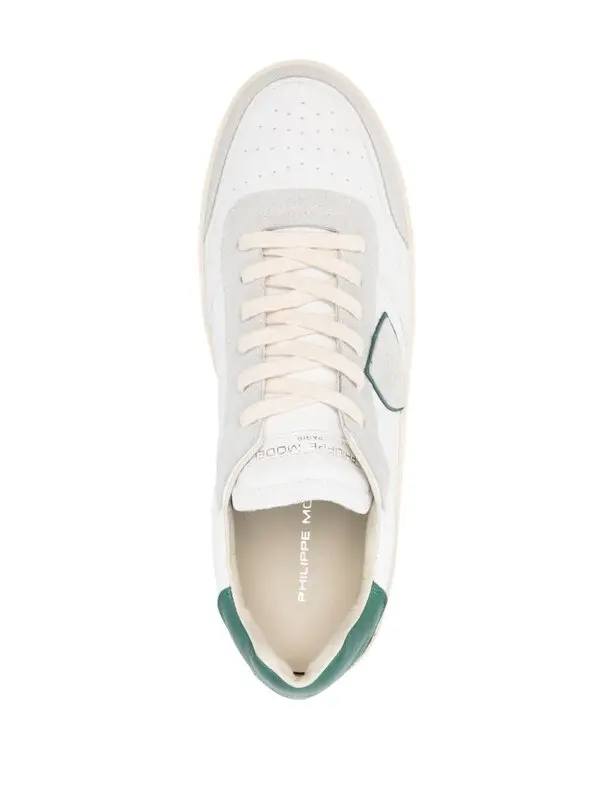 Philippe Model Panelled Sneakers - White