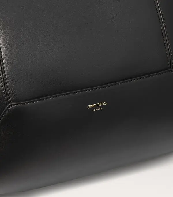 JIMMY CHOO Diamond Medium Leather Tote Bag - Black