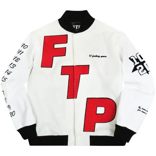 FTP Varsity Jacket - White