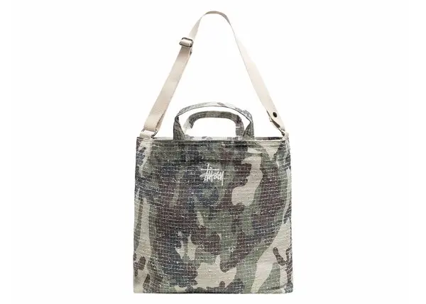 StüSsy Needle Punch Crossbody Bag - Camo | Editorialist