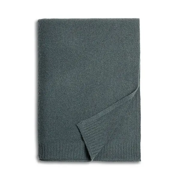 Aqua 100% Cashmere Throw Blanket Exclusive - Army
