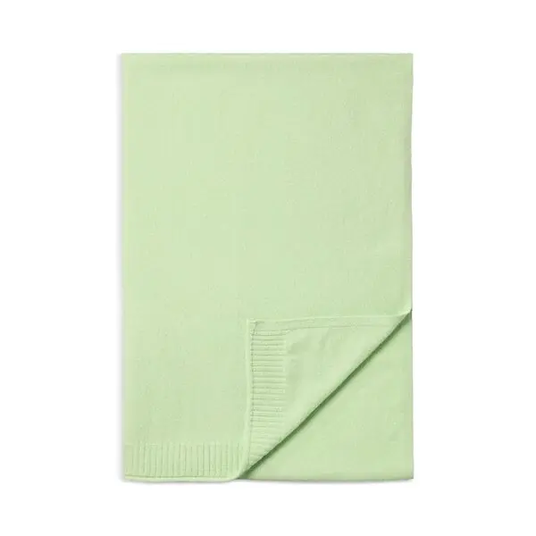 Aqua 100% Cashmere Throw Blanket Exclusive - Tea Green