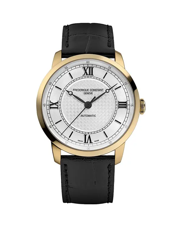FREDERIQUE CONSTANT Classic 39mm Watch - Silver/black