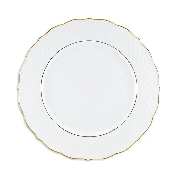 ANNA WEATHERLEY Empire Service Plate - White/gold