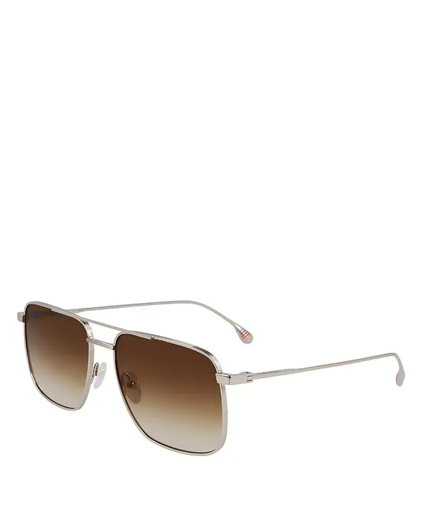 Paul Smith Halsey Navigator Sunglasses - Gold/brown Gradient