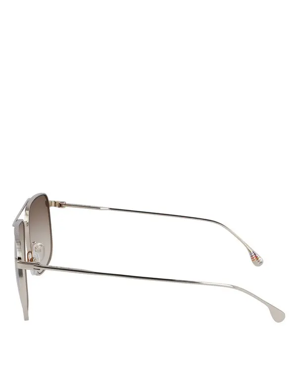 Paul Smith Halsey Navigator Sunglasses - Gold/brown Gradient