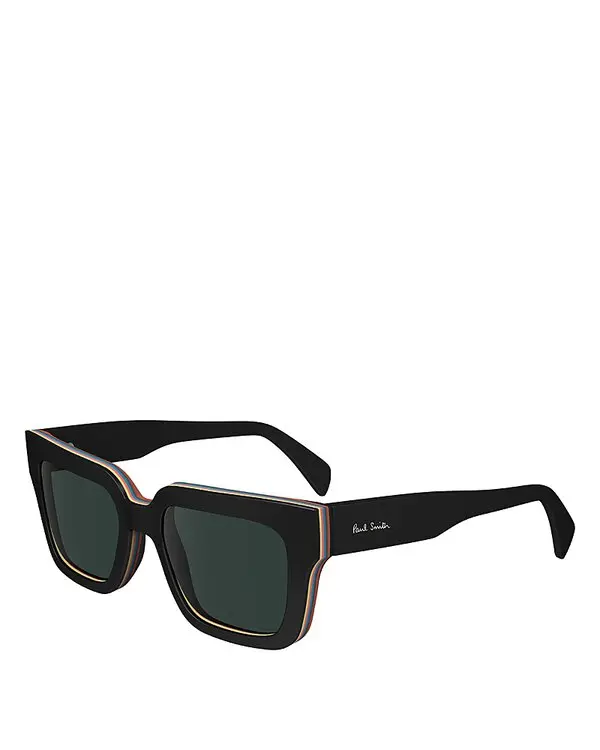 Paul Smith Kenton Square Sunglasses - Black/gray Solid