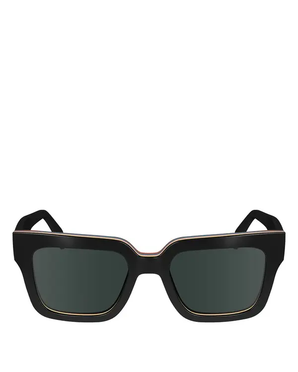 Paul Smith Kenton Square Sunglasses - Black/gray Solid
