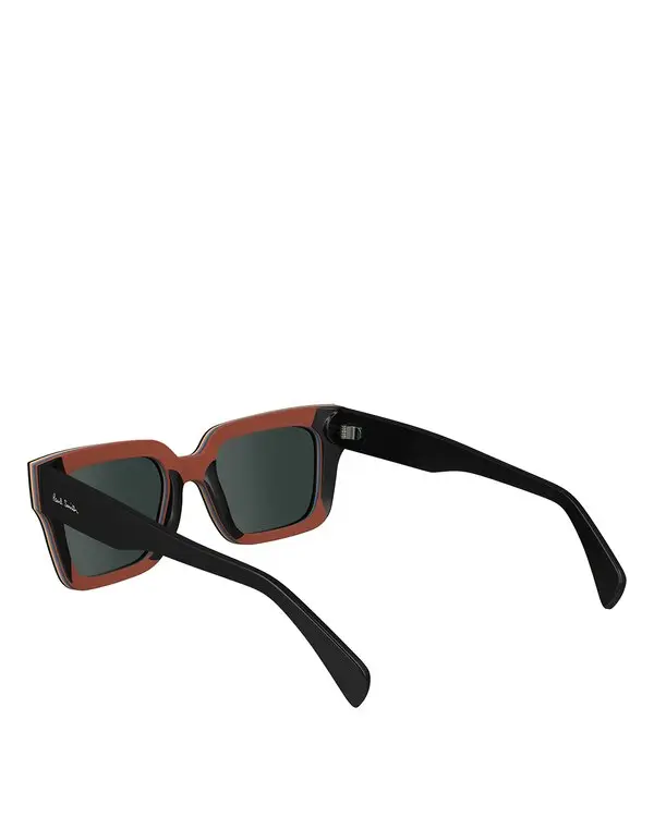 Paul Smith Kenton Square Sunglasses - Black/gray Solid