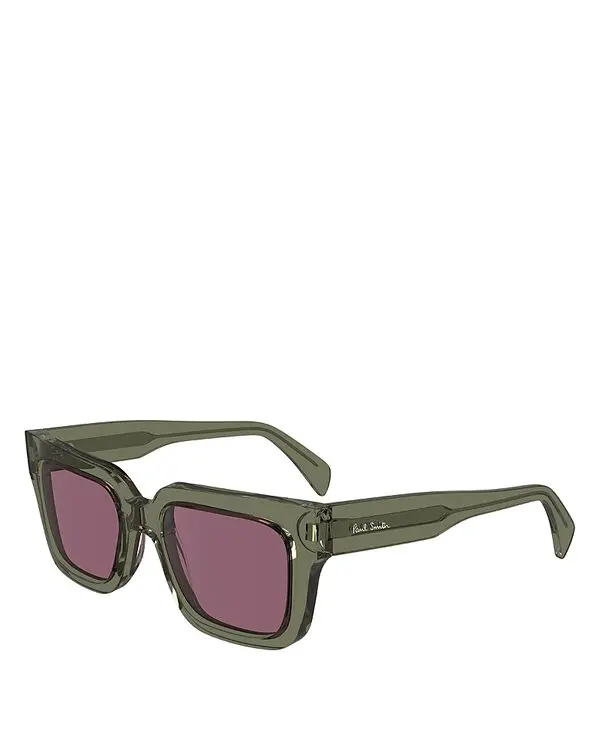 Paul Smith Kenton Square Sunglasses - Green/brown Solid