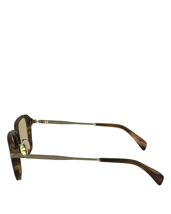 Paul Smith Kean Rectangular Sunglasses - Brown/tan Solid